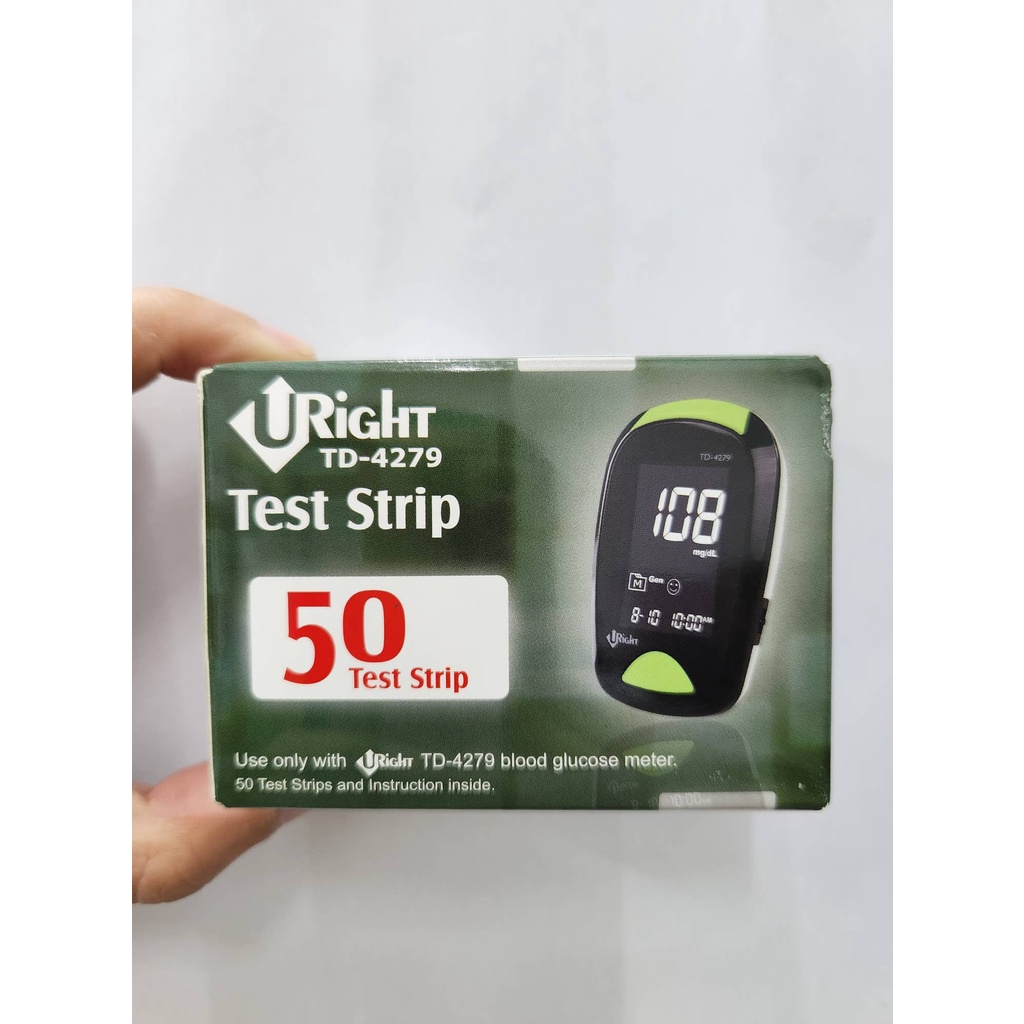 Uright (U-Right) Blood Glucose Test Strips (50 pcs) exp: 2026 | Shopee ...