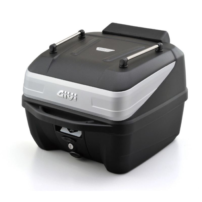 GIVI 100% ORIGINAL TOP COVER B32 PAINTED METALLIC BLACK /SILVER ...