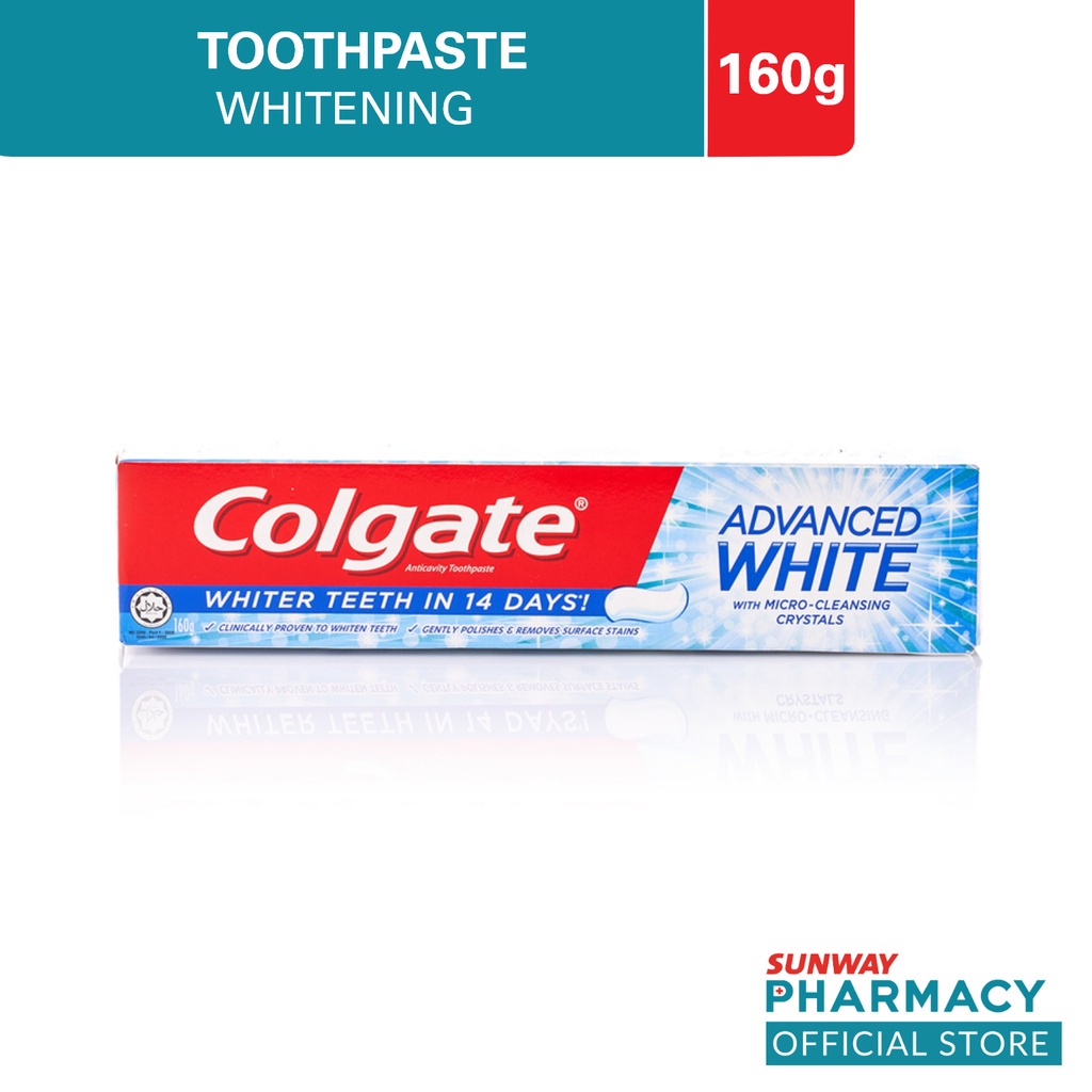 Colgate Toothpaste Advanced Whitening 160g | Shopee Malaysia