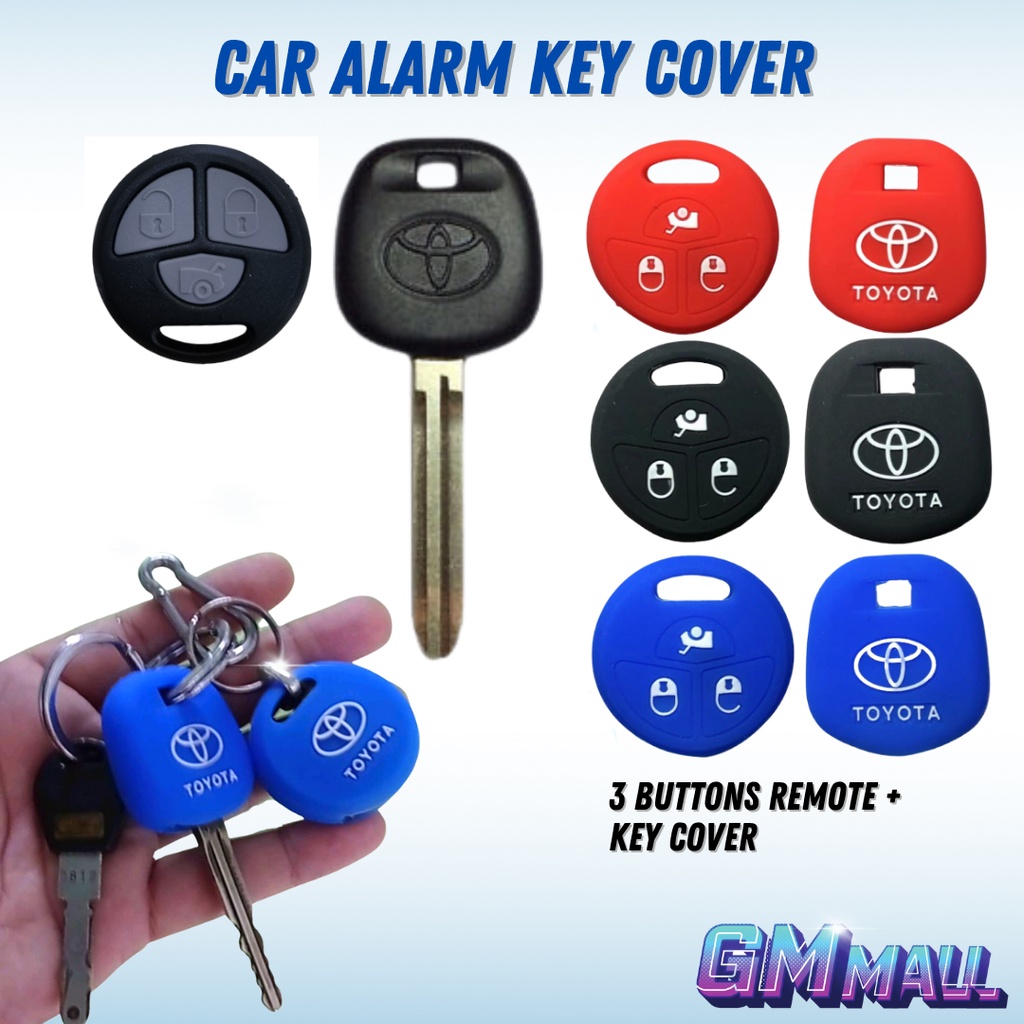 SILICONE CAR REMOTE CONTROL KEY CASE COVER CASING Toyota Vios Altis ...