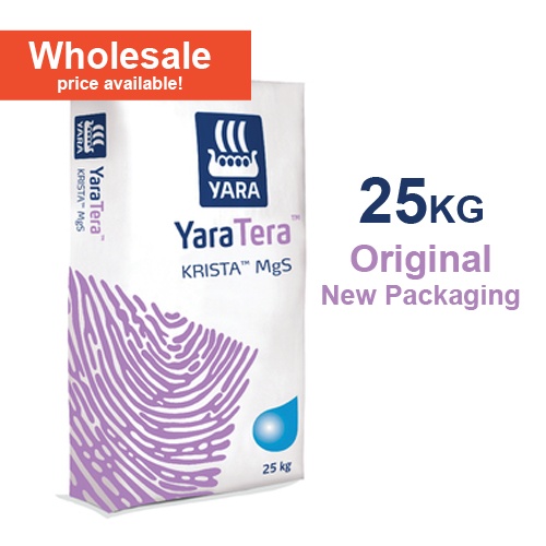 25KG Yara Tera KRISTA MgS Fully Water Soluble Magnesium Sulphate ...