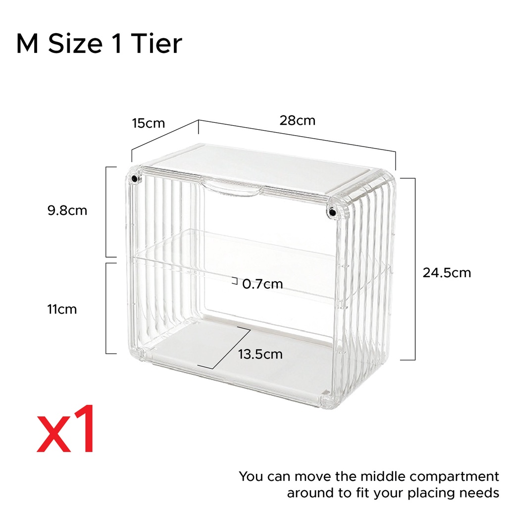 Nexcam Clear PET Stackable Display Storage Boxes For Figures, Figmas ...