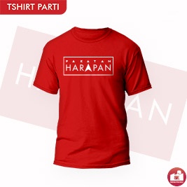 Harapan Shirt Cottton/Baju Parti Pakatan Harapan/Tshirt Cotton Parti ...
