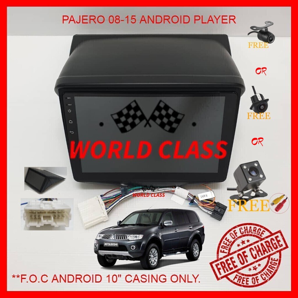 MITSUBISHI PAJERO SPORT 2008-2015 ANDROID 9" IPS PLAYER 2.5D WITH ( F.O ...
