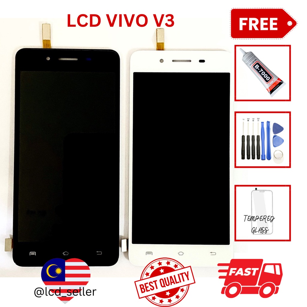 LCD VIVO V3//LCD Screen And Digitizer//GRAND BIASA//BLACK/WHITE//READY STOCK!!!!! | Shopee Malaysia