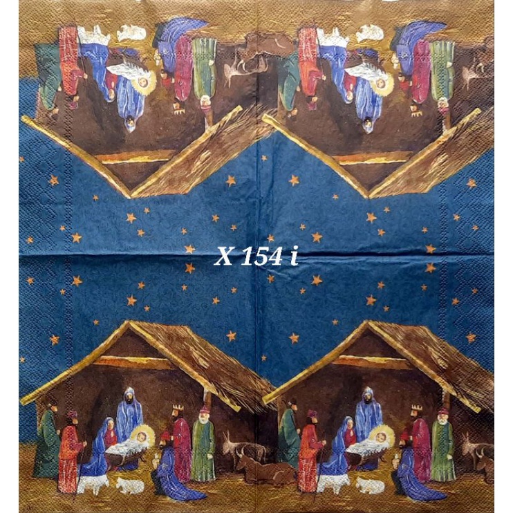 Decoupage napkin/tissue [Christmas] Nativity (1 piece) | Shopee Malaysia