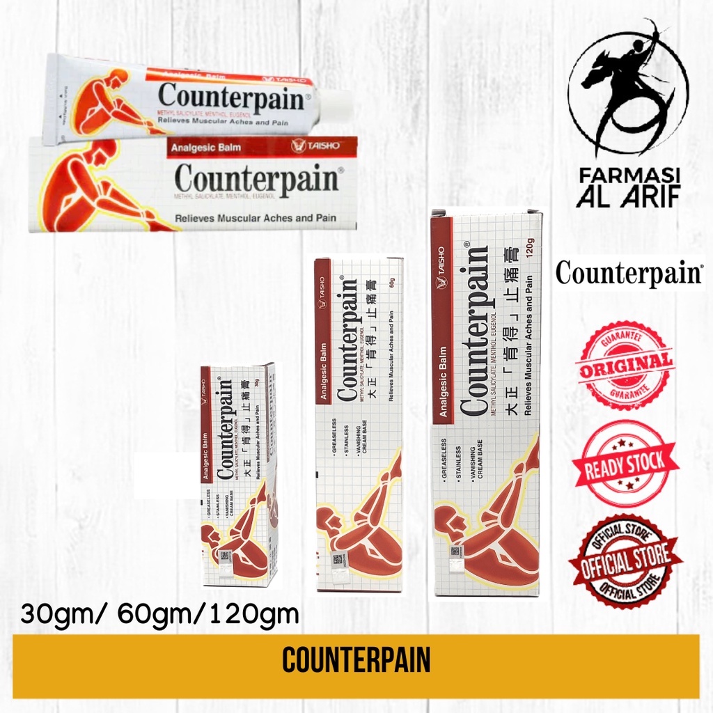 Counterpain Analgesic Cream ( Krim sakit badan/ sakit sendi/muscle ...