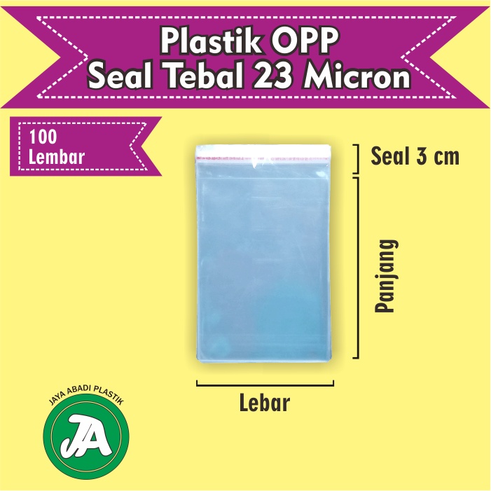 MICRON OPP Plastic Seal 17 X 40 Cm Thickness 23 Microns Contains 100 ...
