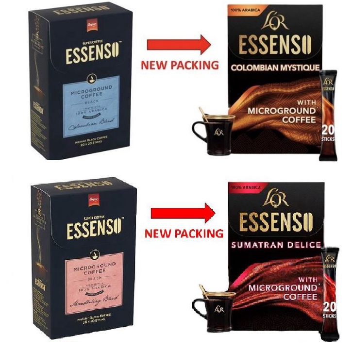 L'OR Essenso MicroGround Colombian Blend Instant Black Coffee 2g x 20 ...