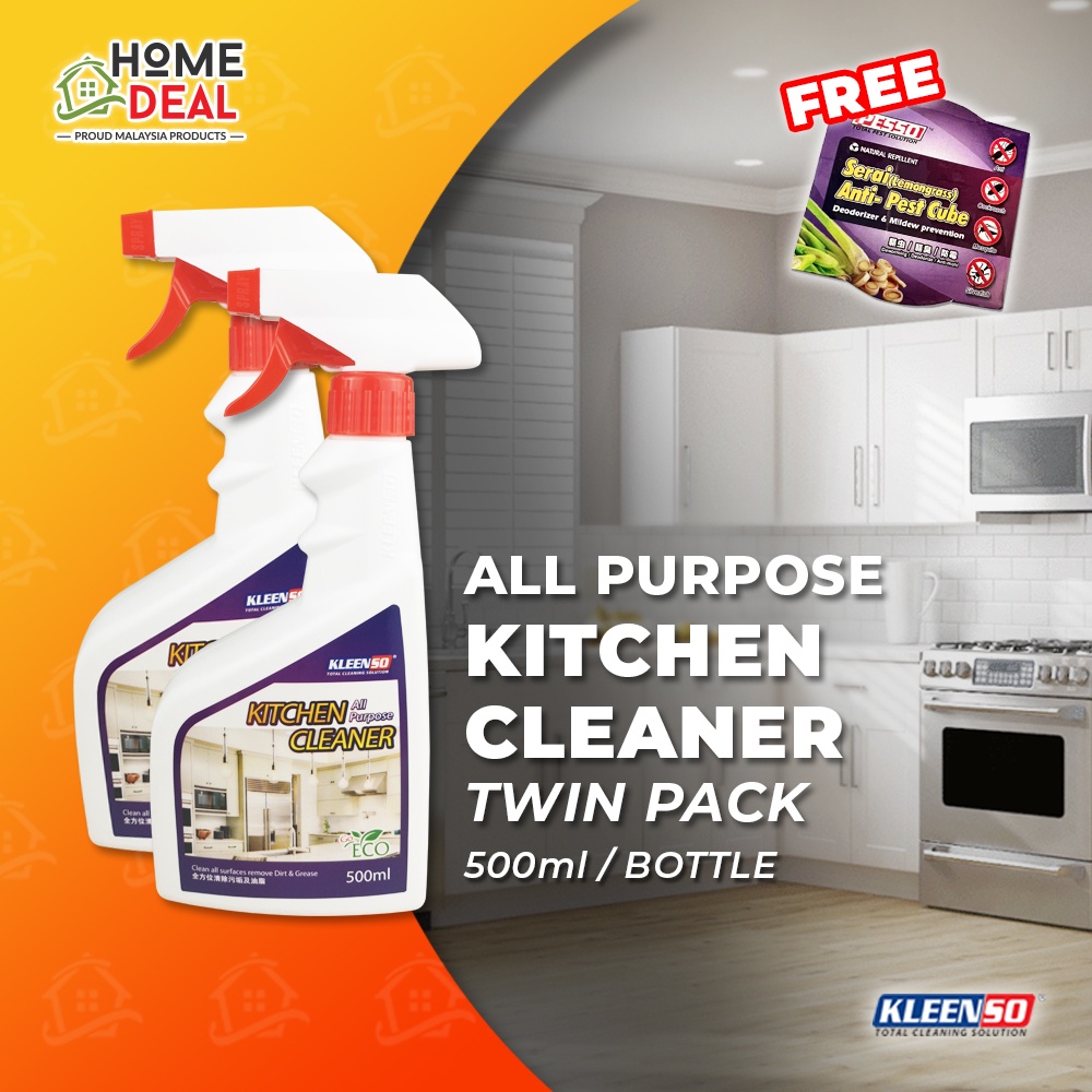 Kleenso Kitchen Cleaner 500ml (Twin Pack) Pencuci Dapur / Pembersih ...
