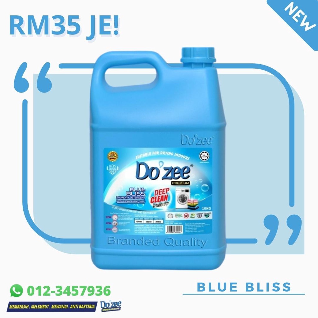 DOZEE 10 KG HALAL LIQUID DETERGENT | Shopee Malaysia