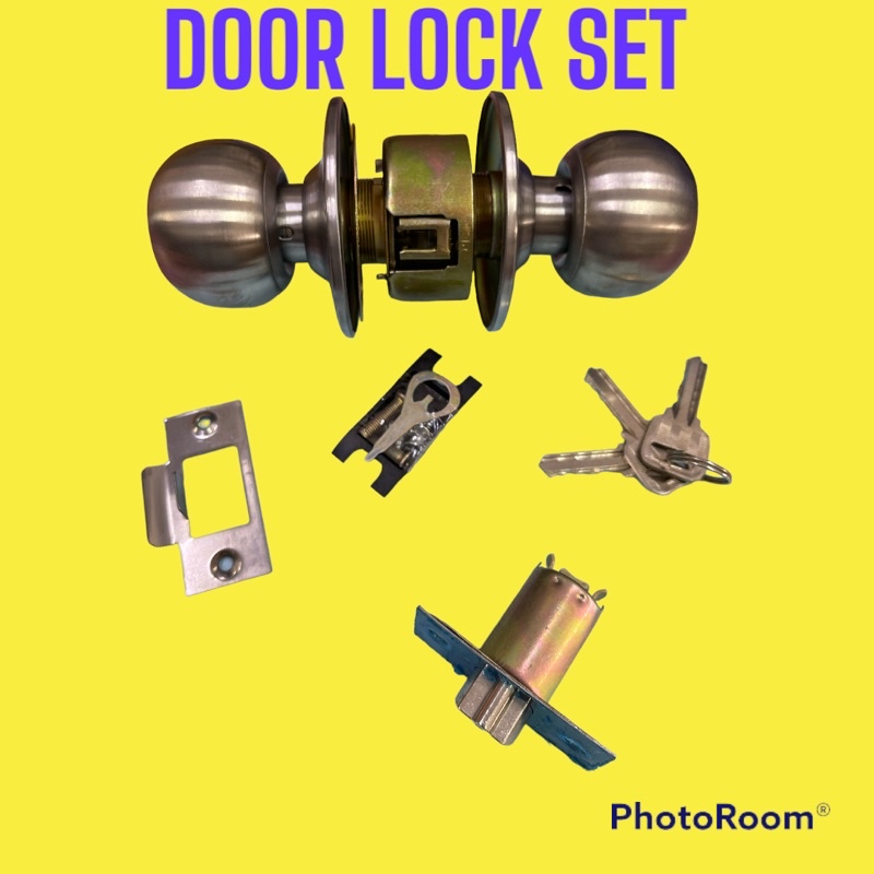 READY STOCK Cylinder Door Lock Set / Cylindrical Door / Tombol Pintu ...