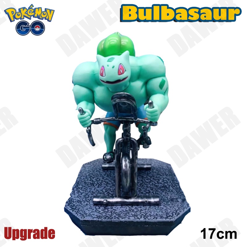 17cm Pokemon Muscle Pikachu Weightlifting Charmander Action Figure ...