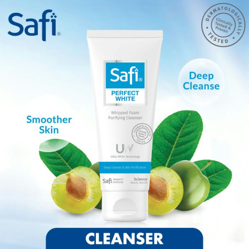 SAFI PERFECT WHITE Whipped Foam purifying CLEANSER 100G | Shopee Malaysia