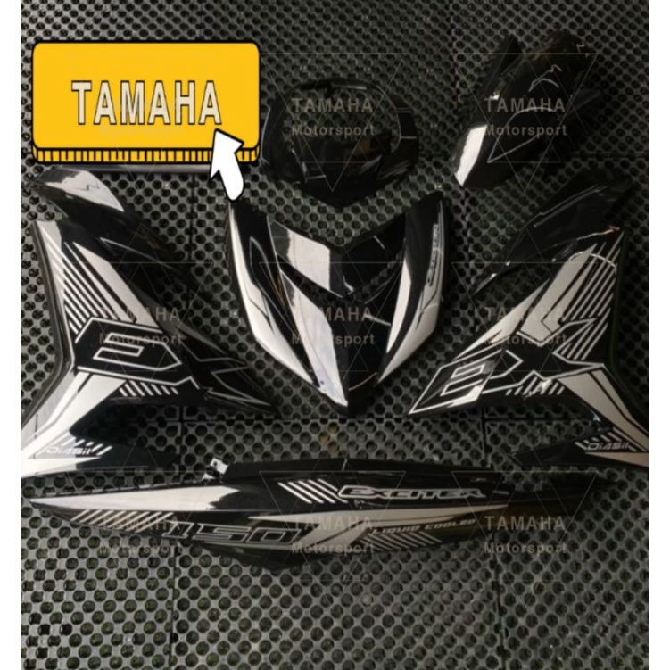 YAMAHA Y15 Y15zr V1 V2 silver Exciter thai Hitam black Cover set Free ...