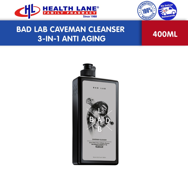 BAD LAB CAVEMAN CLEANSER 3-IN-1 ANTI AGING (400ML) | Shopee Malaysia