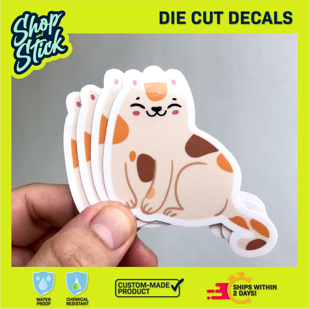 Waterproof Die-Cut Vinyl Sticker Labels Printing Service (Glossy, Matte ...