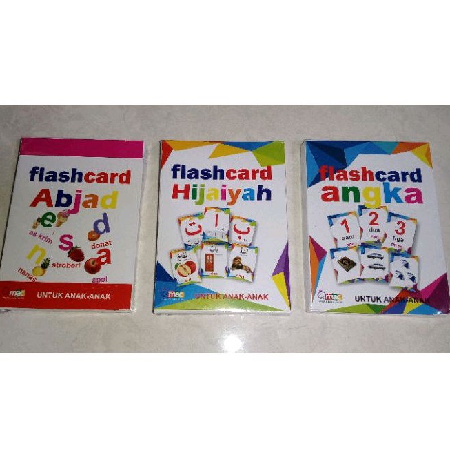 Flashcard package contains 3 (numbers, alphabets, Hijaiyah) | Shopee ...