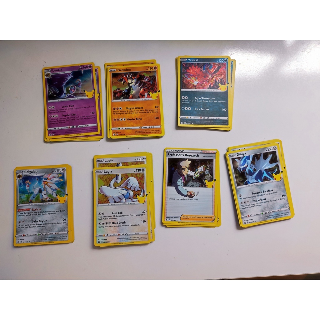 [READY/ODD] Genuine Pokémon TCG 25th anniversary odd card 020-025 ...
