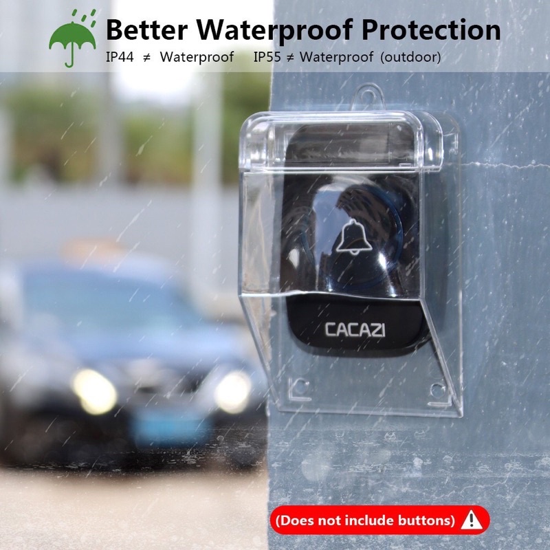 WIRELESS DOOR BELL AND CASING/LOCENG RUMAH/WATERPROOF CASING DOOR BELL ...