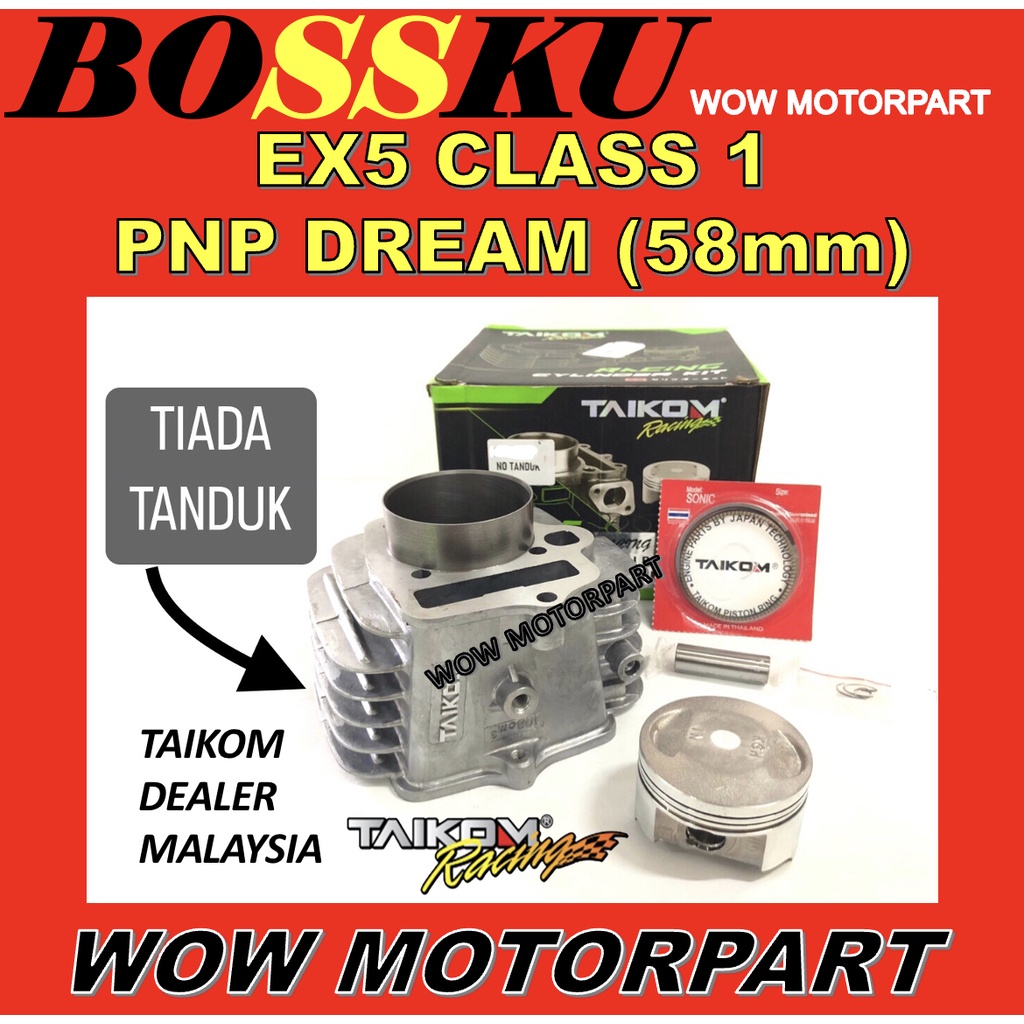 EX5 C1 CYLINDER BLOCK 58MM SPEC DREAM NO TANDUK TAIKOM EX5-C1 BLOCK ASSY 58MM EX5 CLASS 1 RACING ...