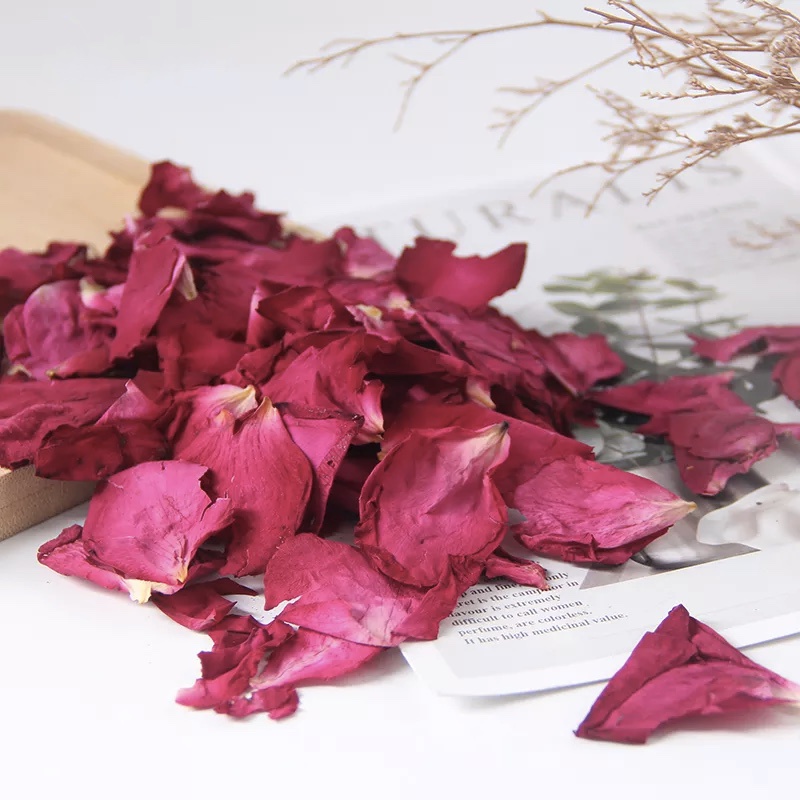 10g Natural Dried Rose Petals for Foot Spa Milk Bath Bubble Bath Shower ...