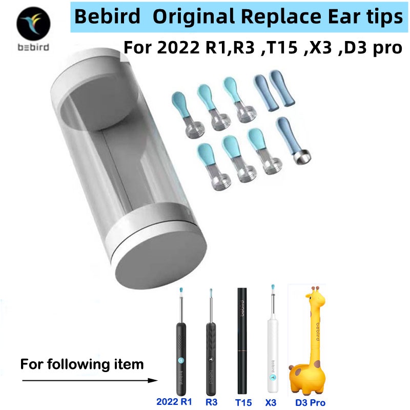 Bebird Ear Cleaner Replacement Tips Ear Spoon for 2022 R1 R3 T15 X3 D3pro Visual Ear Sticks Ear ...