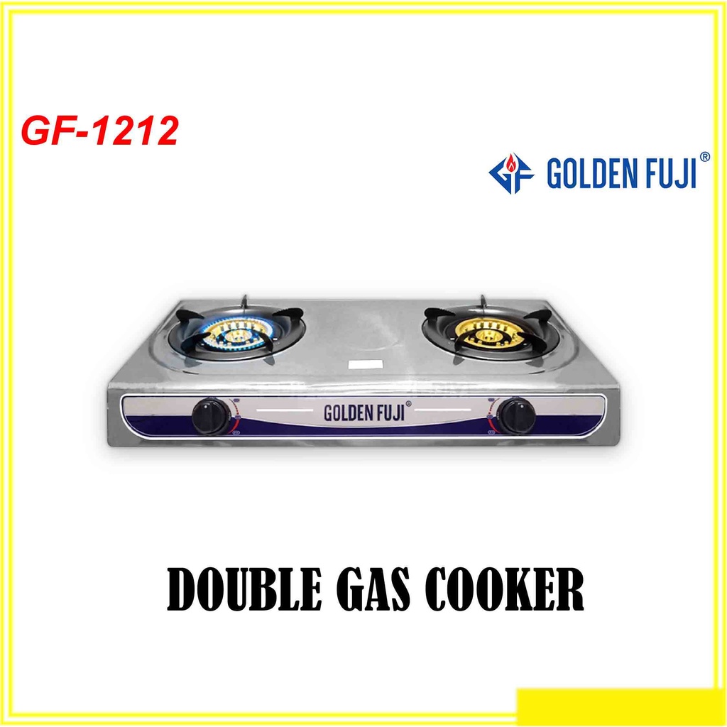 Golden Fuji GF-1212 Double Burner Gas Cooker | Shopee Malaysia