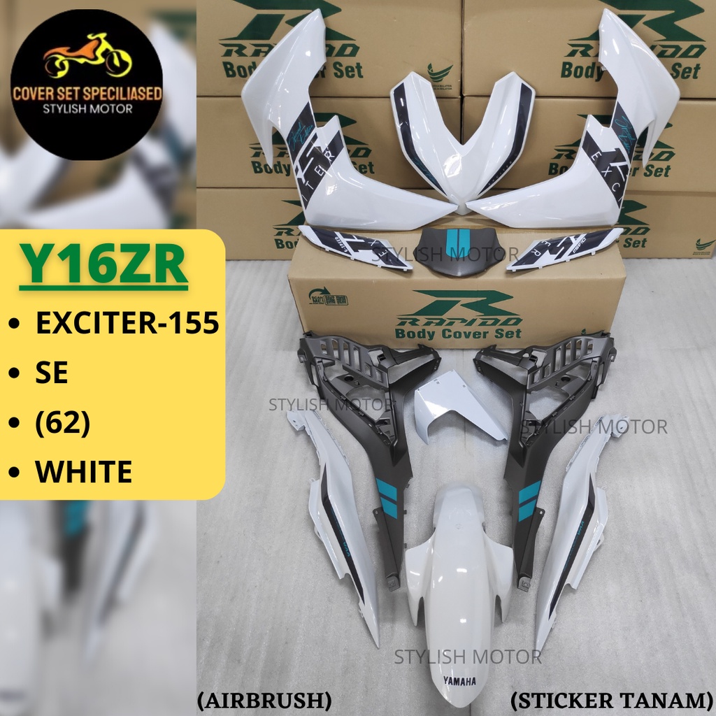 (STICKER TANAM/AIRBRUSH) RAPIDO COVER SET Y16ZR Y16 EXCITER-155 SE (62 ...
