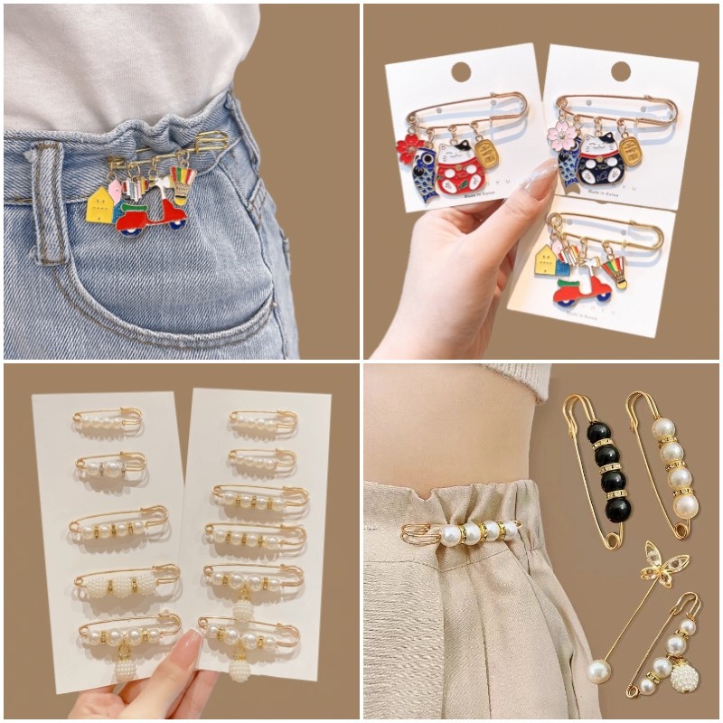 Waist Pin Brooch Pants Waist Change Artifact Fixed Underwear Summer ...