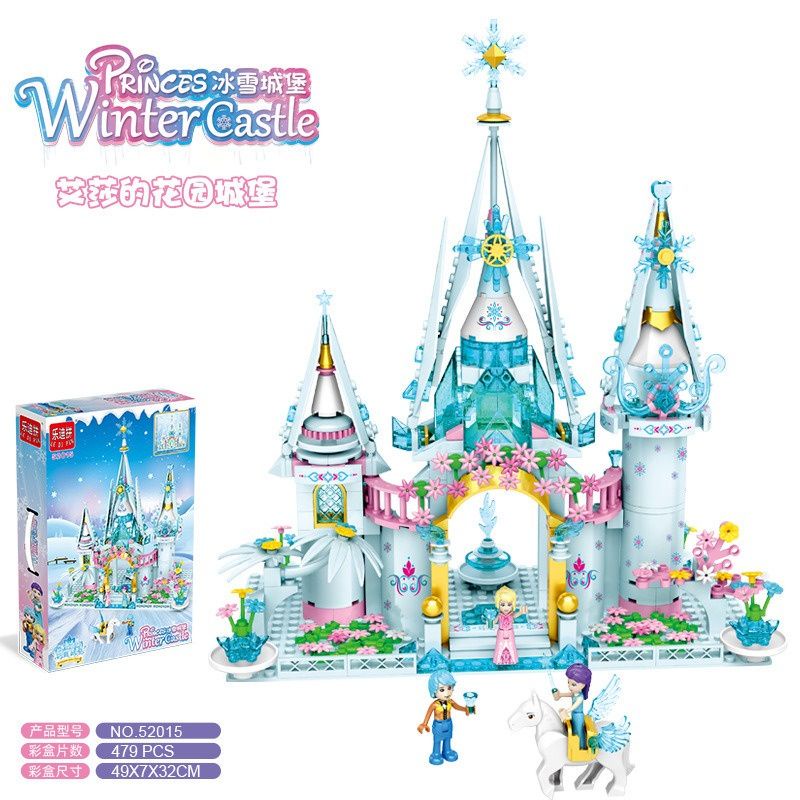 Compatible Frozen Lego Princess Castle Playhouse Dollhouse Rumah Anak ...