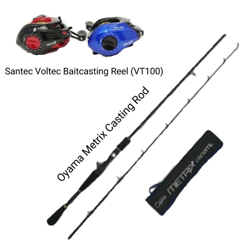 NEWCASTING COMBO SET, OYAMA METRIX CASTING ROD + SANTEC VOLTEC ...