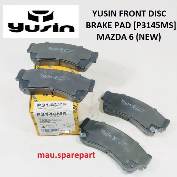 YUSIN FRONT DISC BRAKE PAD [P3145MS] - MAZDA 6 (NEW) | Shopee Malaysia