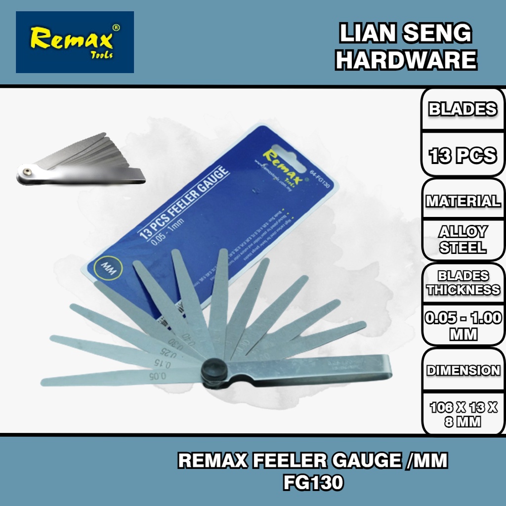 REMAX FEELER GAUGE / MM - FG130 | Shopee Malaysia