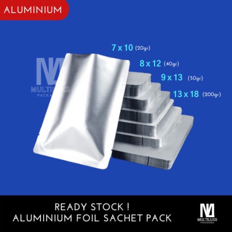Aluminum FOIL SACHET PACKAGING WITH RECTANGULAR SACHET | Shopee Malaysia