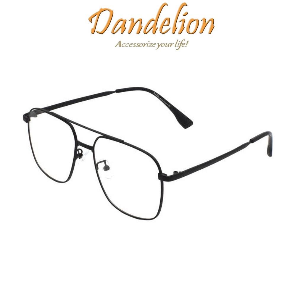 Dandelion Rectangle Aviator Lines Nose Bar Blue Light Filtered Glasses ...