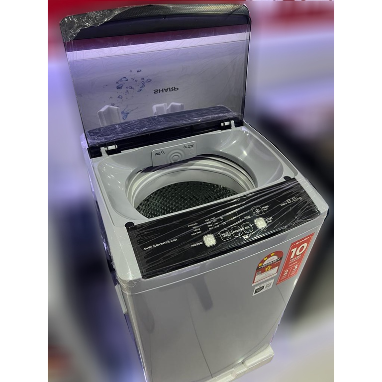 Sharp Fully Auto Washer/ Mesin Basuh Auto Sharp ES821X 8.5kg | Shopee ...