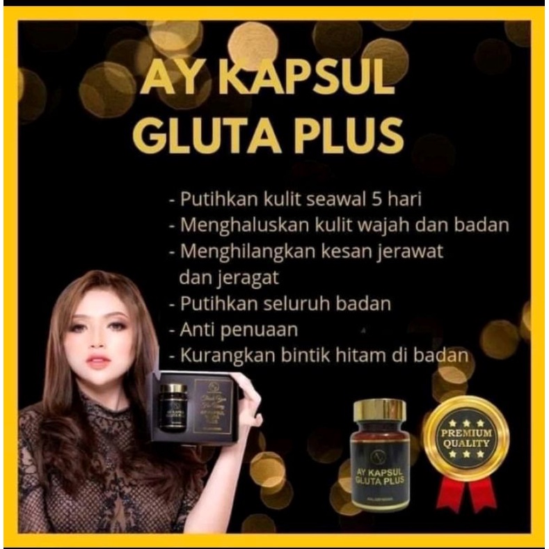 AY KAPSUL GLUTA PLUS🔥UBAT PUTIH POWER🔥 | Shopee Malaysia
