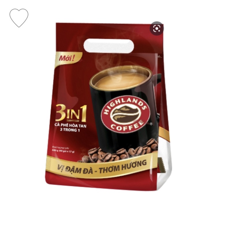 READY STOCK Vietnam Highland Coffee 3in1 NEW PACKAGING 50 sachets x 17g ...