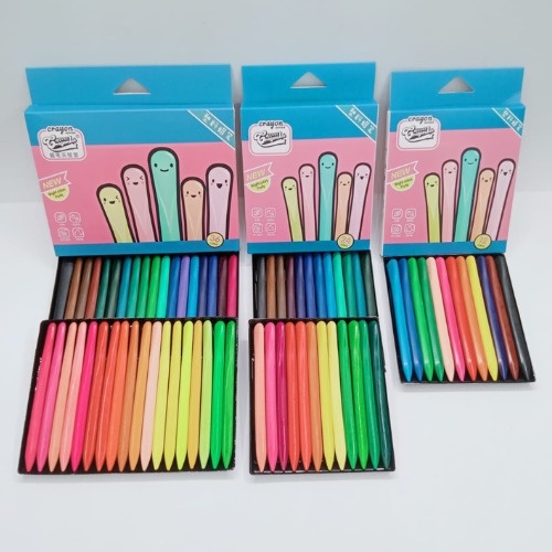 Triangular Cute Kids Crayons Not Dirty Drawing Painting Coloring Pens ...
