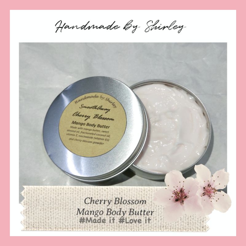 Mango body butter, Body shop alike body cream, cherry blossom with ...