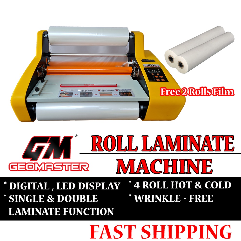Geomaster Roll Laminator A3 Laminating Machine Roll Laminate Machine