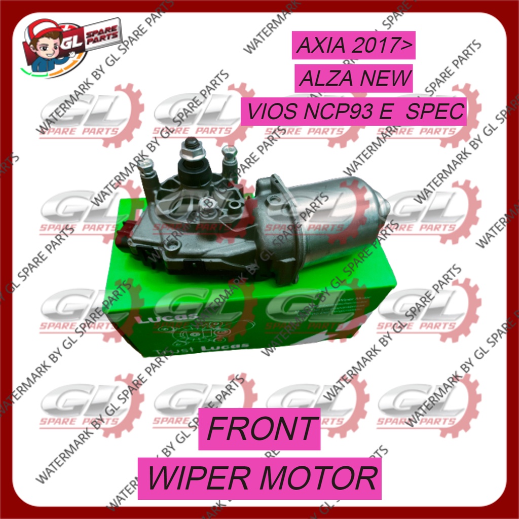 PERODUA AXIA 2017> ALZA NEW TOYOTA VIOS NCP93 E SPEC FRONT WIPER MOTOR ...