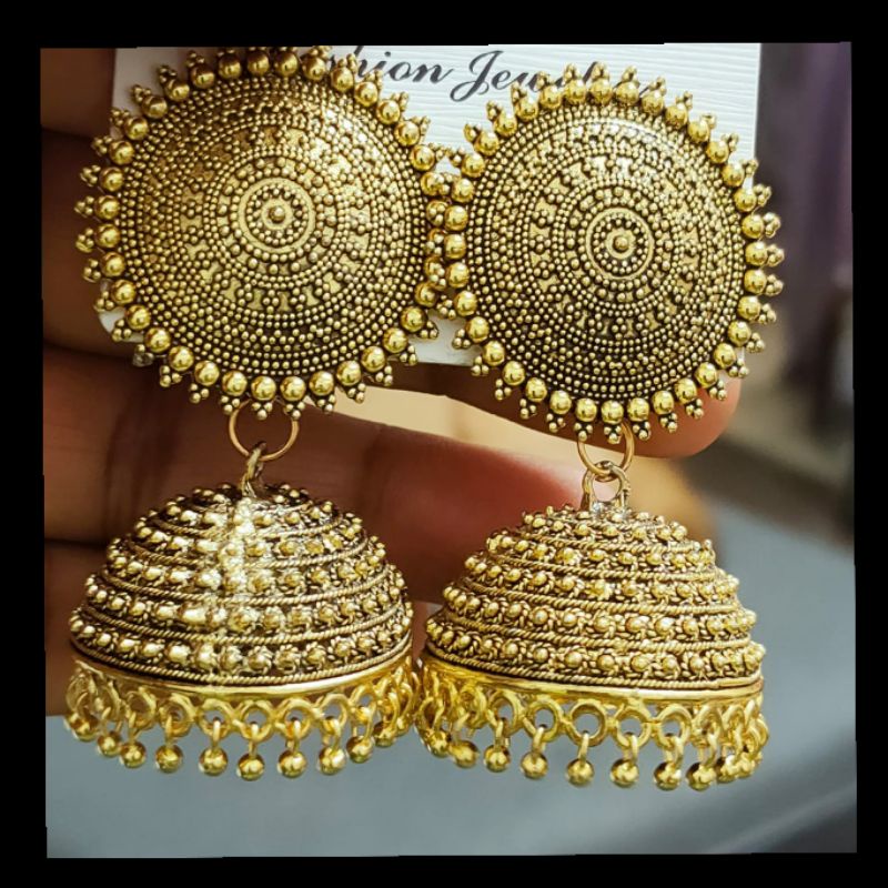 Indian big round Jhumka Ready Stock 🇲🇾 | Shopee Malaysia
