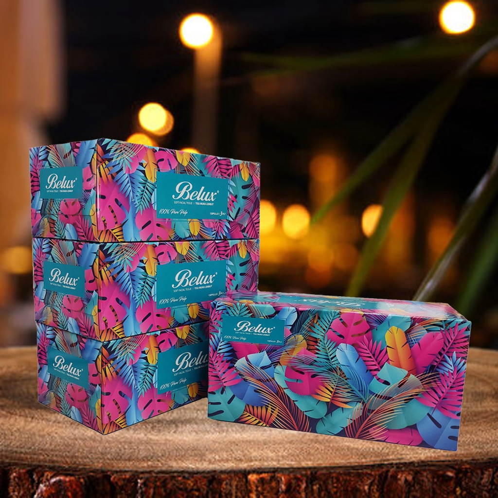 [Belux] Facial Tissue (130 sheet x 4 boxes) | Shopee Malaysia