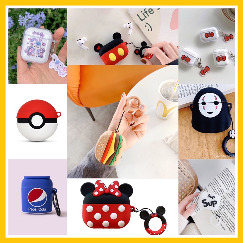 Casing AirPods Pro Cover Airpod 3 AirPods1 2 Case Silicone | Shopee ...