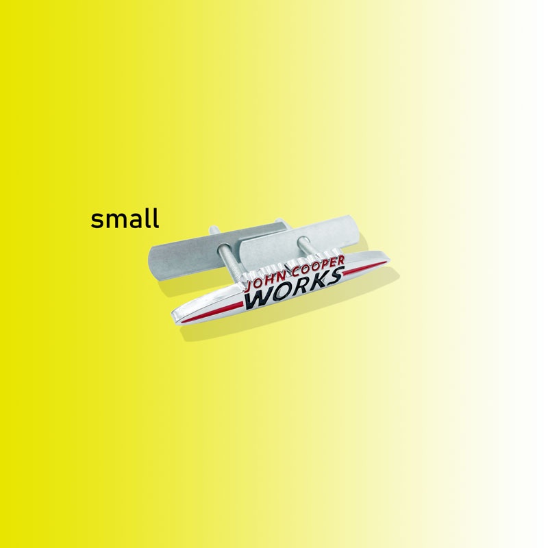 Car Decor Metal Sticker John Cooper Works Decal Front Hood Grille ...