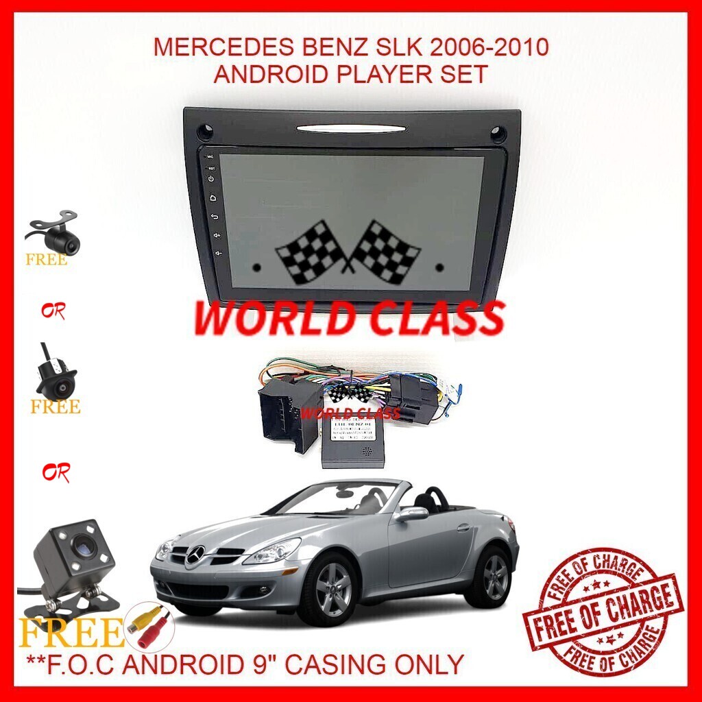 MERCEDES BENZ SLK-CLASS 2006-2010 ANDROID 9" IPS PLAYER + CANBUS FULL ...