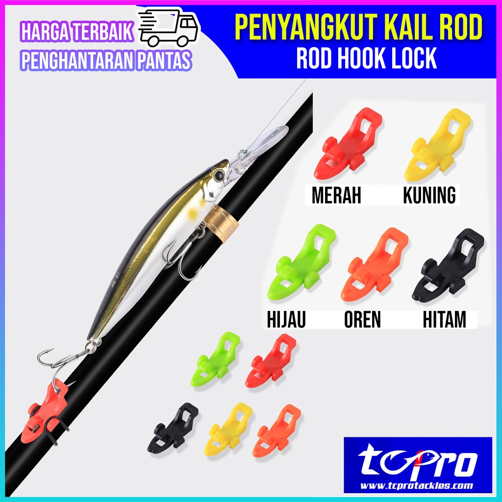 Penyangkut Hook Rod Lock Mata Kail pada Rod Pancing | Shopee Malaysia
