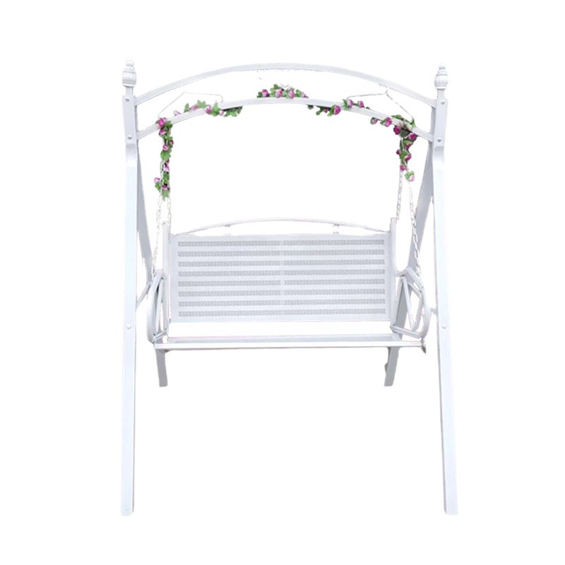 Outdoor swing chair Cradle Children adult rocking chair wrought iron ...